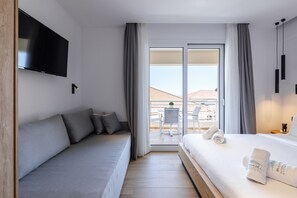 Quarto Duplo Comfort | Quartos insonorizados, ferro/tábua de engomar, Wi-fi grátis 