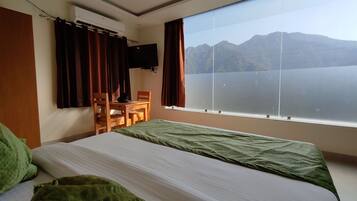 Quarto luxo, sacada, vista para a montanha