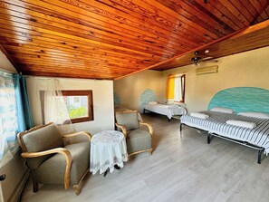 Quarto quádruplo família, banheiro privativo