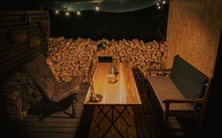 Villa, não fumadores (Private Onsen Villa Azumino salon) | Terraço/pátio interior