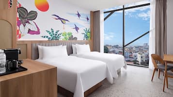Studio 30 Twin | Minibar, cofre no quarto, cortinas/cortinados opacos