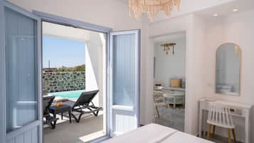 Suite with Private Heated Pool | 1 quarto, lençóis de algodão egípcio, roupa de alta qualidade