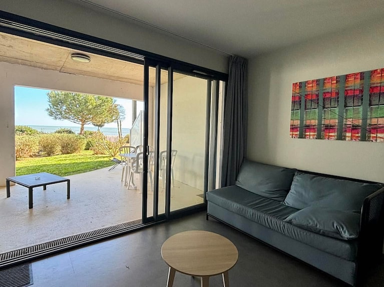 Appartement Bord De Mer Avec Accès Plage, Piscine, Jacuzzi, 1 Chambre, Animaux Admis, Parking Inclus - Île de Ré