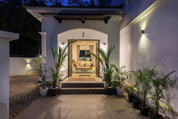 Entrada do alojamento