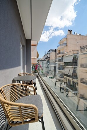 Apartamento superluxo, 4 quartos, para não fumantes, sacada | Sacada