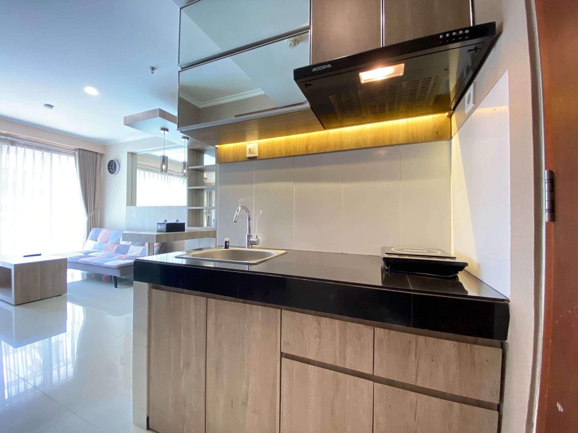 Apartamento, 2 quartos | Cozinha privada | Um frigorífico, utensílios de cozinha 