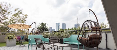 Terraço no piso superior