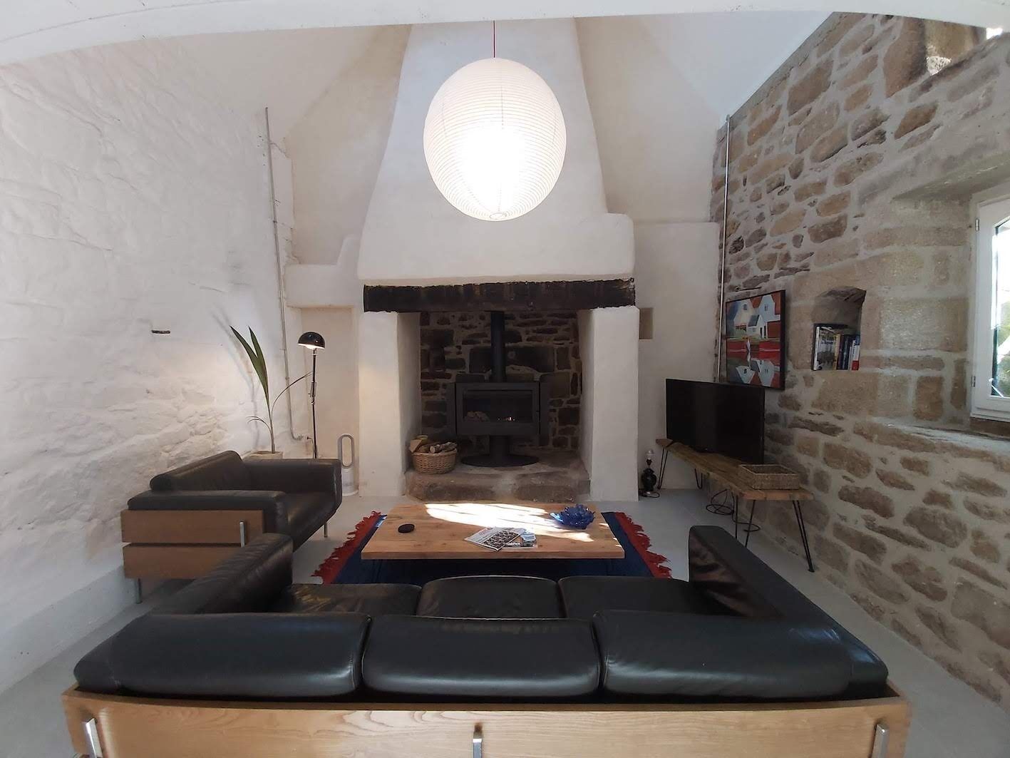 Gwer Penty-cottage-design-eigenes Badezimmer-gartenblick - Douarnenez