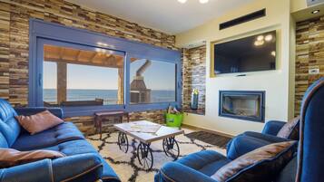 TV 21 polegadas com canais a cabo, lareira