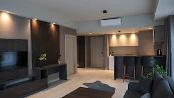 Suite Deluxe | 1 quarto, lençóis de algodão egípcio, roupa de alta qualidade