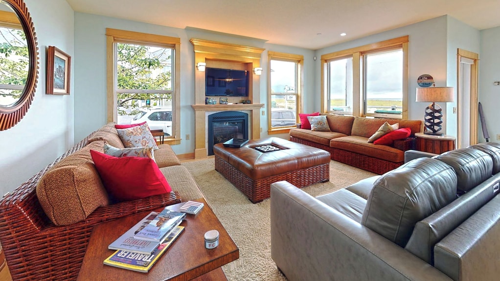 Tramonto Sull`oceano At Seaside Beach - Seaside, OR