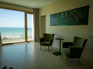 Suite Júnior, 1 cama de casal e sofá-cama, vista para a lagoa | Roupa de alta qualidade, edredões de penas