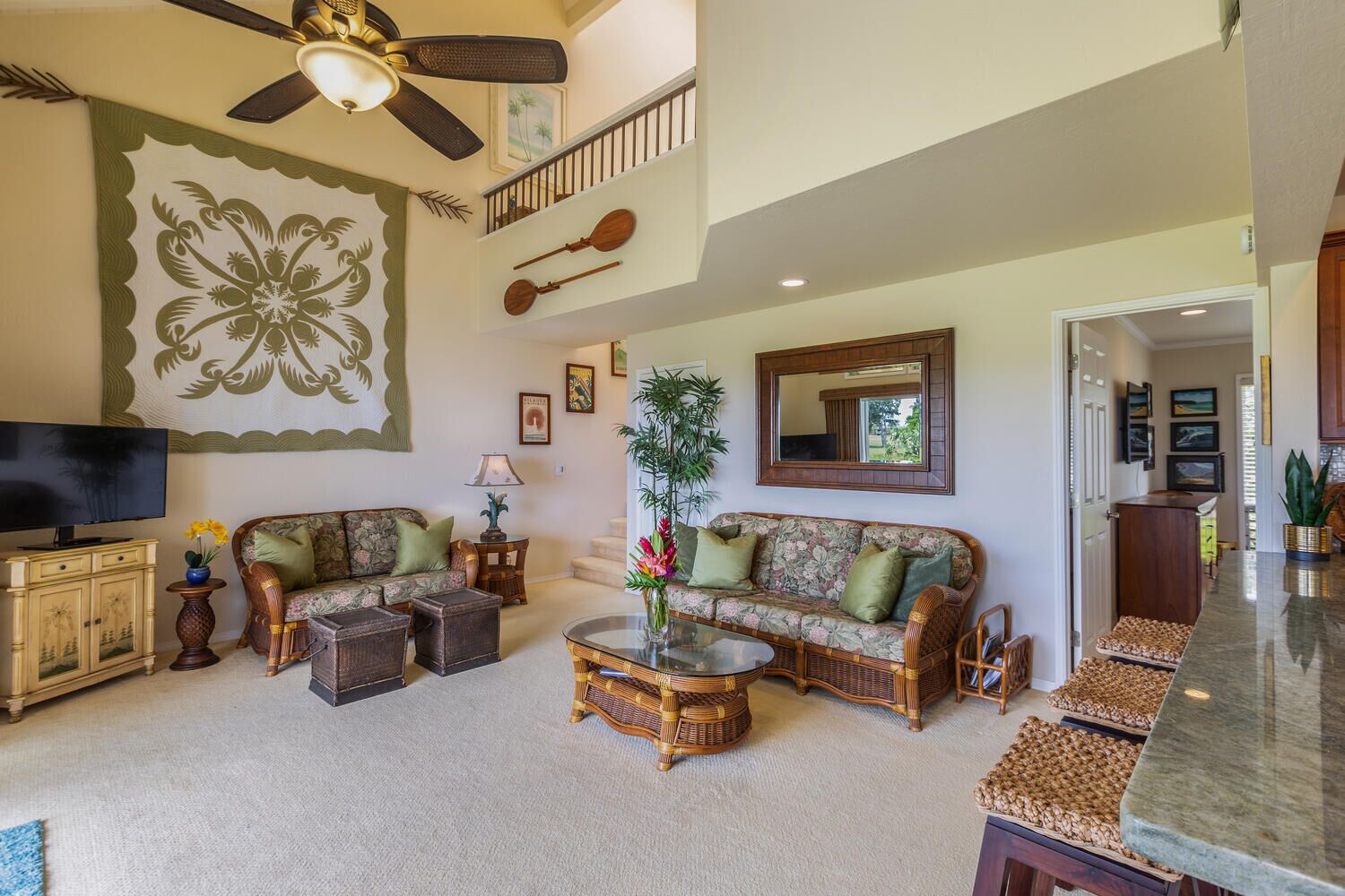 Pali Ke Kua 229 Enjoy Ocean Views, Top Floor Condo - Kauai, HI