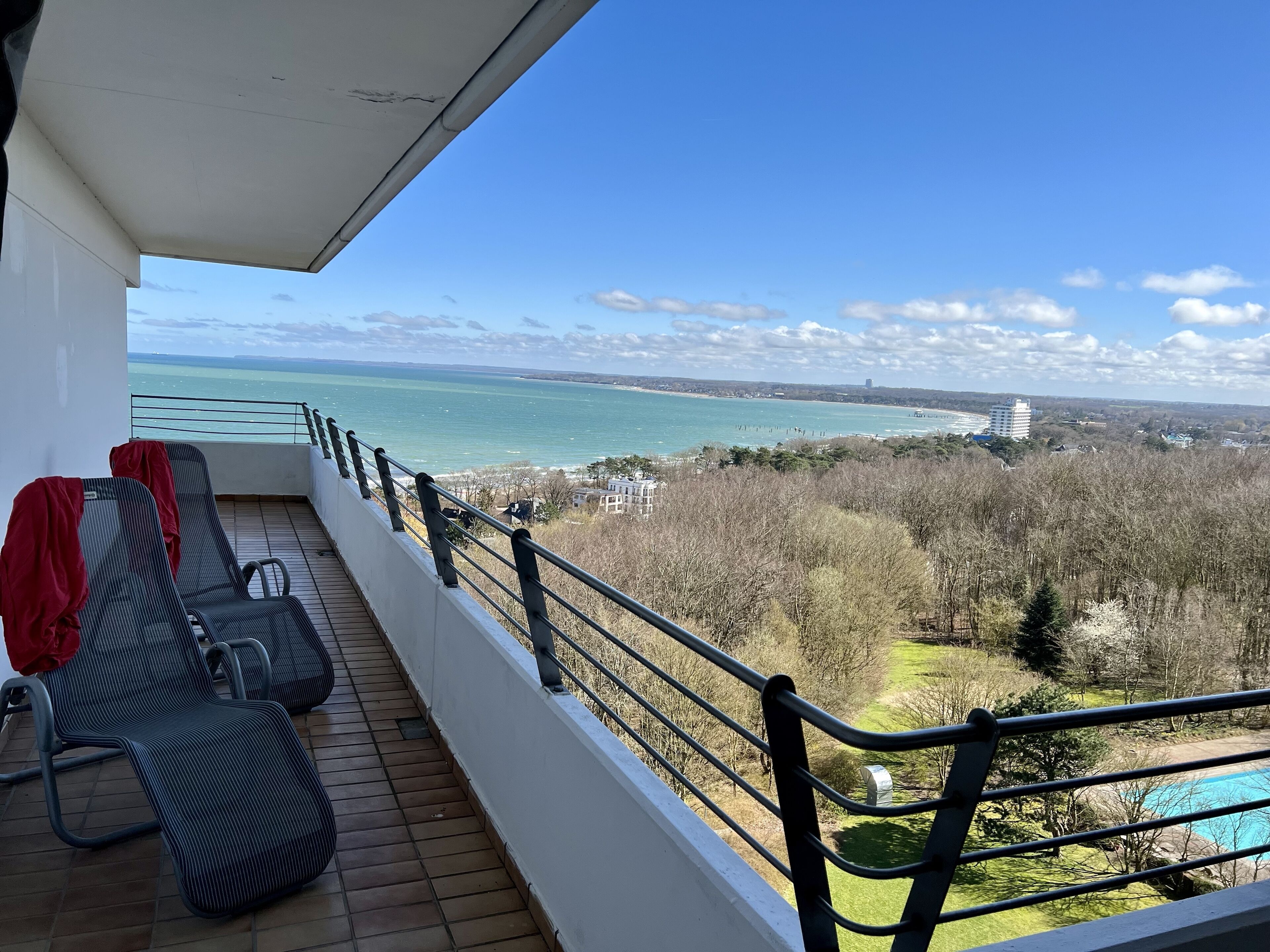 Apartamento Deluxe, 1 quarto, casa de banho privativa, vista para o mar (Herrlicher Meerblick) | Varanda