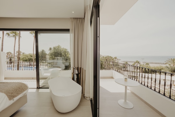 Estúdio Deluxe, terraço, vista para o mar | Vista para a praia ou o mar