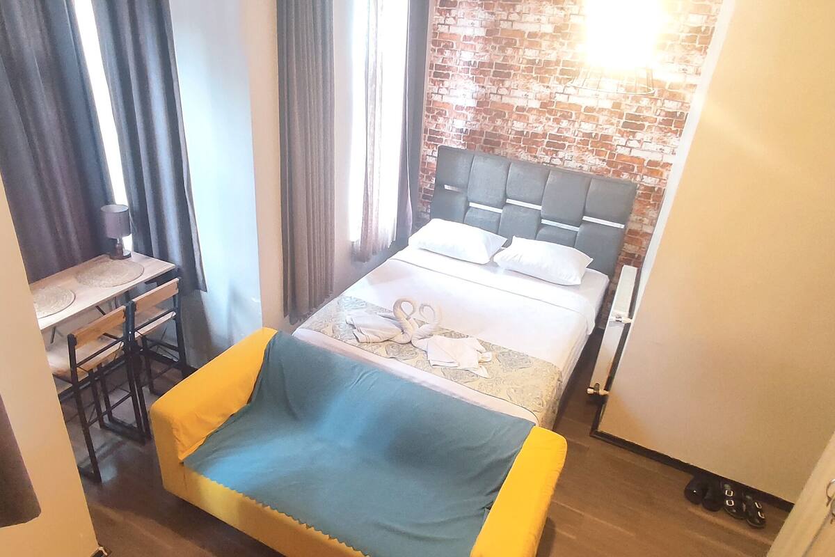 Apartamento | 1 quarto, roupas de cama premium, escrivaninha