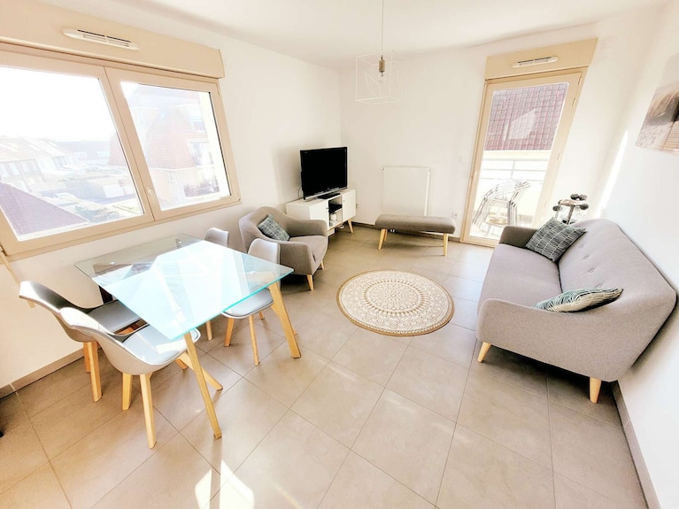 Appartement Lumineux 2 Chambres à Wimereux, Proche Plage, Avec Garage Et Wi-fi - Wimereux