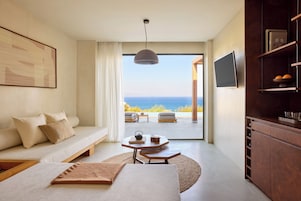 Deluxe Suite Sea View with Private Pool | Área de estar