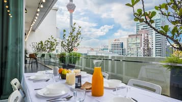 Penthouse Deluxe | Terraço/pátio interior