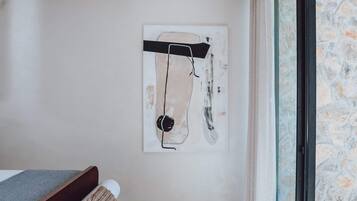 Quarto Exclusivo, 1 cama queen-size, acesso à piscina, vista para o mar | Lençóis de algodão egípcio, roupa de alta qualidade