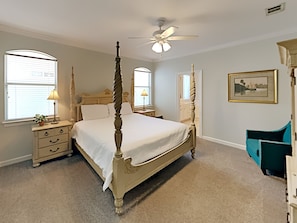 Casa, várias camas, cozinha, vista para o jardim | 3 quartos, com decoração personalizada, com mobília individualizada