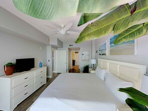 Apartamento em Condomínio Fechado, várias camas, varanda, vista para o oceano (#1603 - No Pets) | 3 quartos, com decoração personalizada, com mobília individualizada 