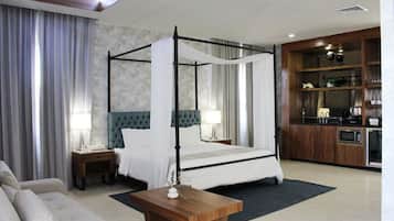 Suite Penthouse | 1 quarto, roupas de cama premium, edredons de pluma