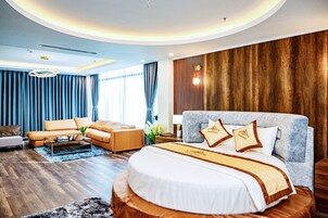 Quarto Duplo Presidencial | Roupa de alta qualidade, camas de colchão viscoelástico 