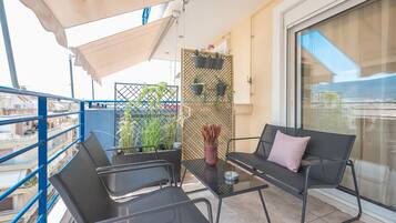 Quarto casal superluxo | Terraço/pátio
