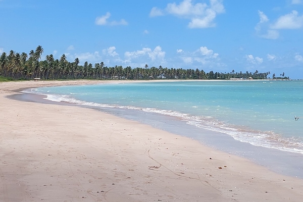 Perto da praia, areia branca