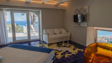 Suite, casa de banho anexa, vista para o mar (Blu Oltremare) | Interior