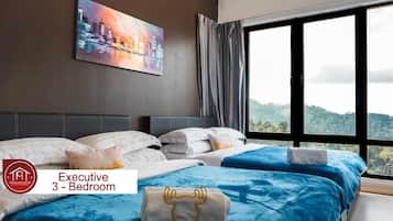 Apartamento Executivo, 3 quartos, varanda | 3 quartos, ferro/tábua de engomar, Wi-fi grátis
