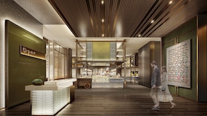 Pequenos-almoços servidos, com espaço para refeições ao ar livre