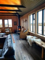 Lareira, piso aquecido 