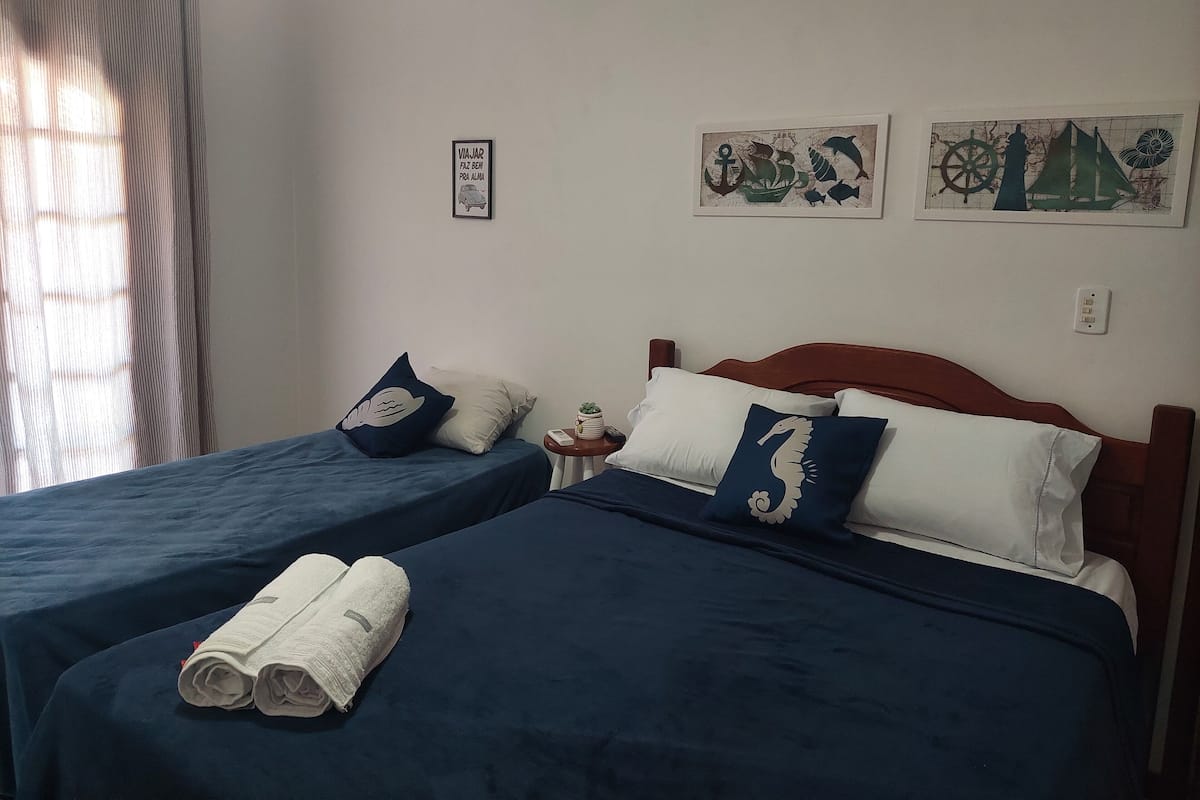 Quarto Familiar, vista para o jardim | Wi-fi grátis