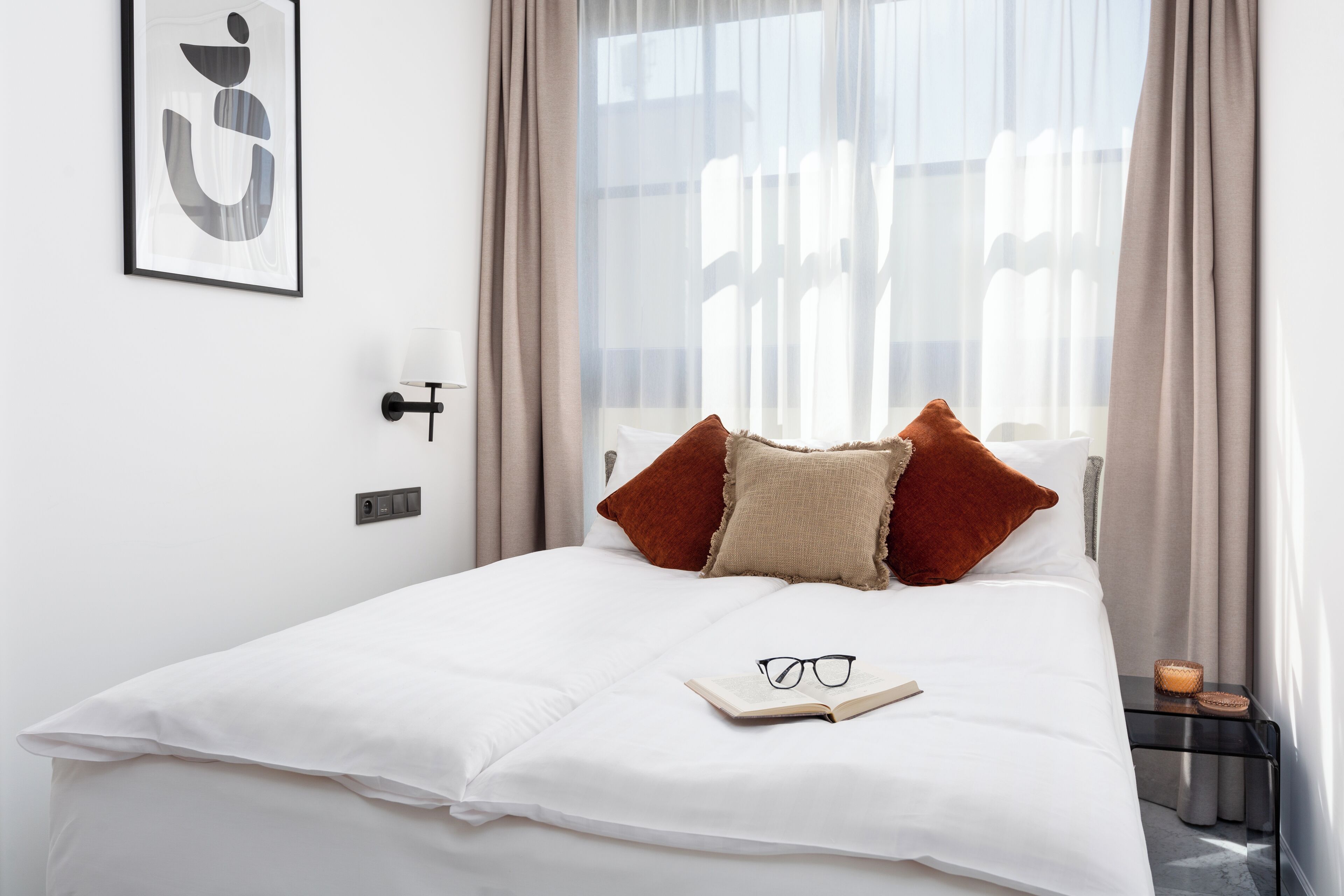 Apartamento Deluxe (15, 25, 35, 44, 45) | Roupa hipoalergénica, cofre no quarto, com decoração personalizada 