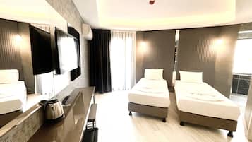 Quarto Duplo ou Twin | Roupa de cama fornecida