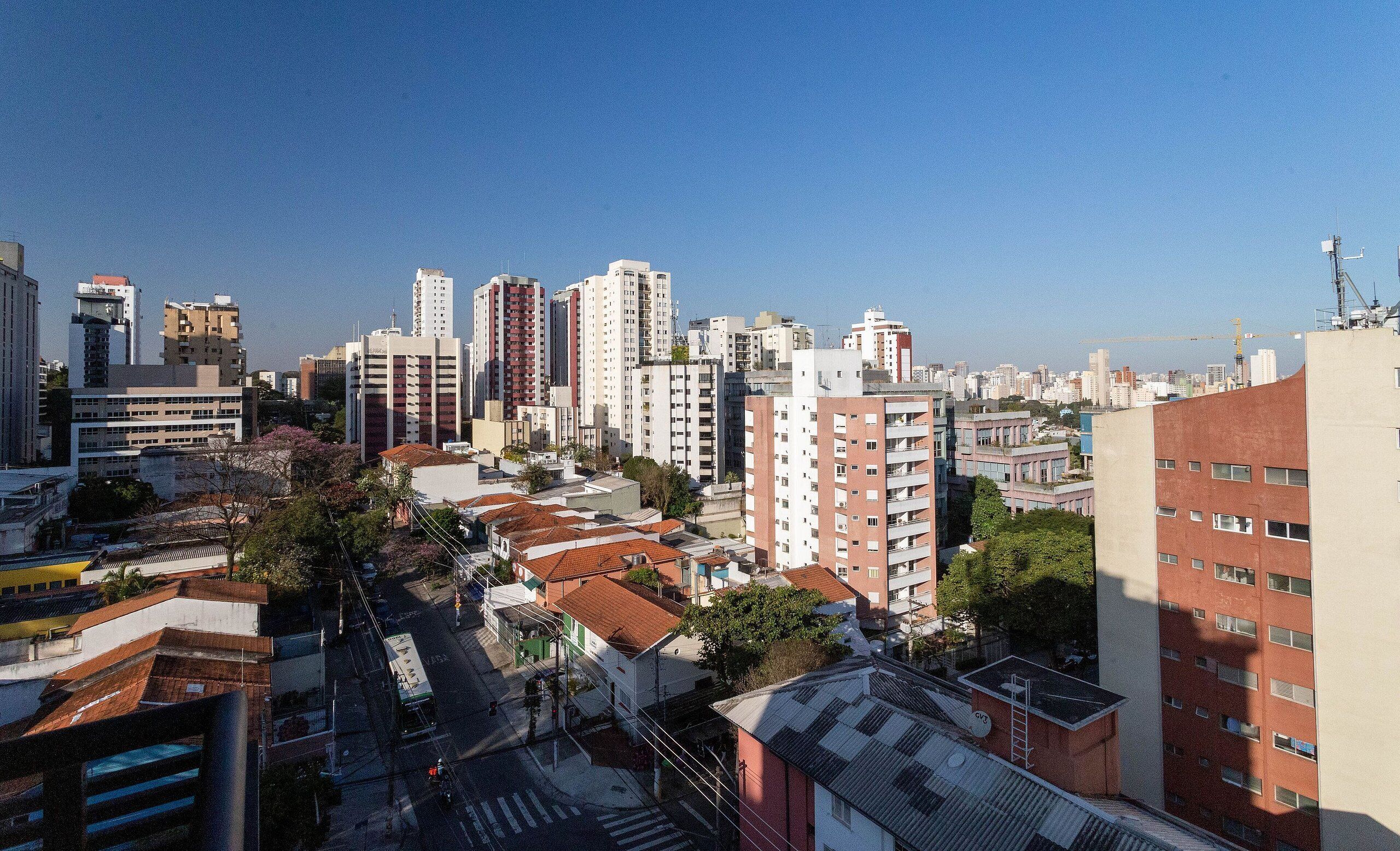 Vista para a cidade desde o alojamento