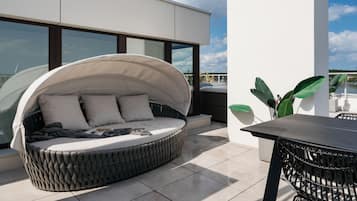Apartamento luxo | Terraço/pátio