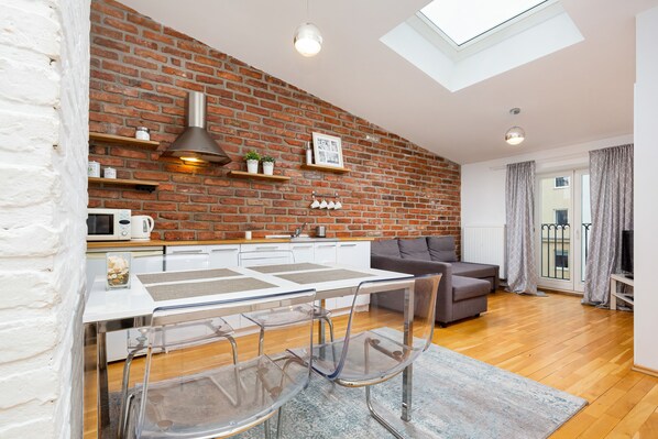 Apartamento, 1 quarto, cozinha | Sala