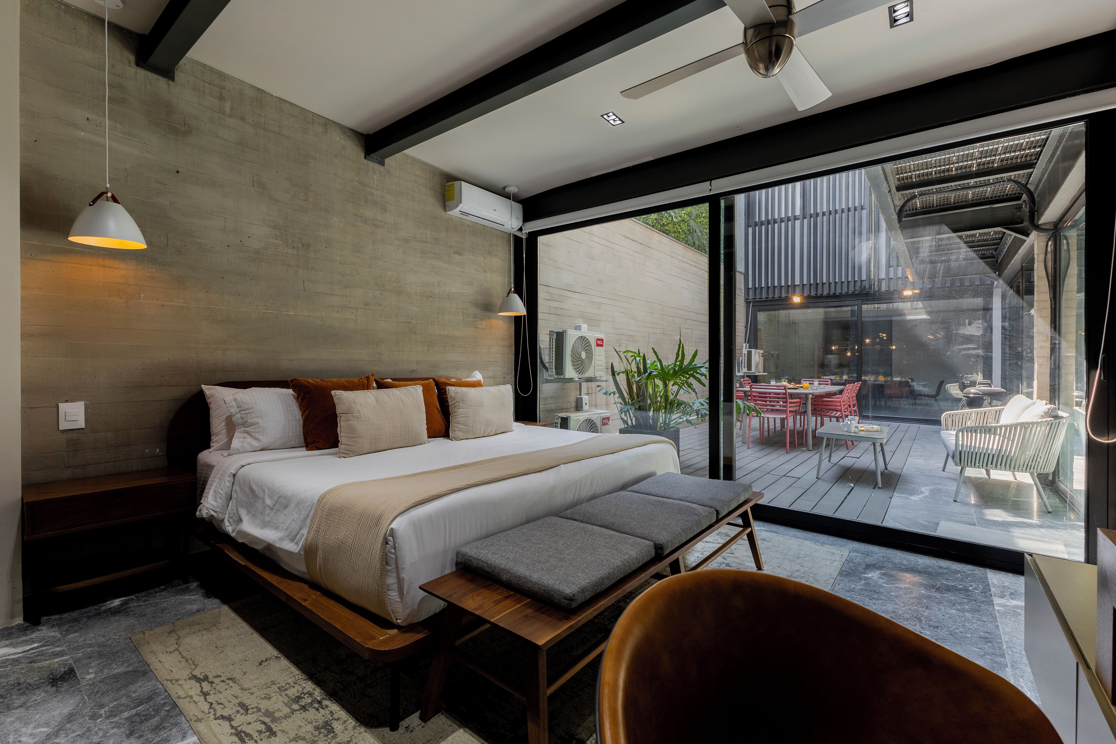 Apartamento superluxo, 2 quartos, varanda | Roupas de cama de algodão egípcio, roupas de cama premium