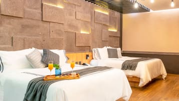 Quarto Duplo Deluxe | Roupa de alta qualidade, edredões de penas