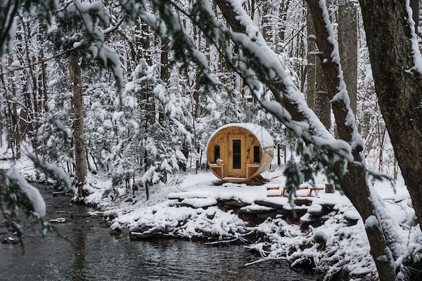 Winter Farm Escape: Animals, Sauna & Mountain View - Woodstock, NY