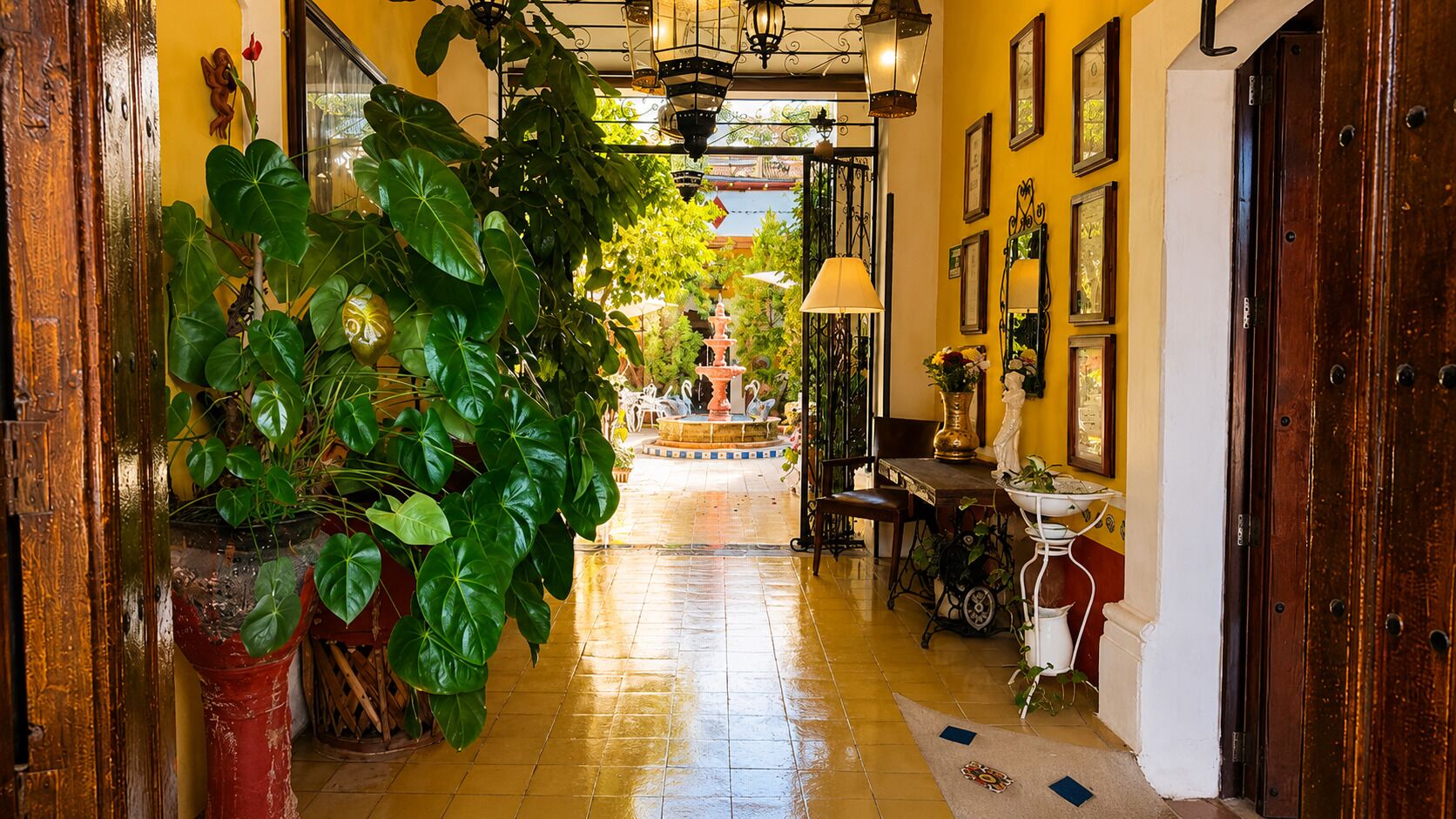 Entrada do alojamento