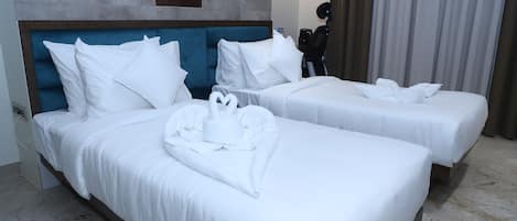 Wi-fi grátis, roupa de cama fornecida