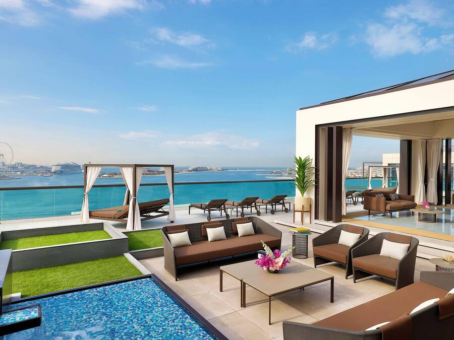 Penthouse de Luxo, 1 cama de casal, vista para o mar (Terrace) | Terraço/pátio interior