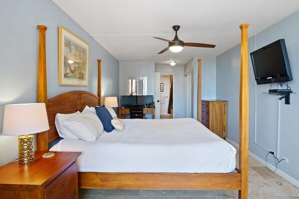 Apartamento em Condomínio Fechado, 1 cama king-size e sofá-cama (Kona Pacific A206)