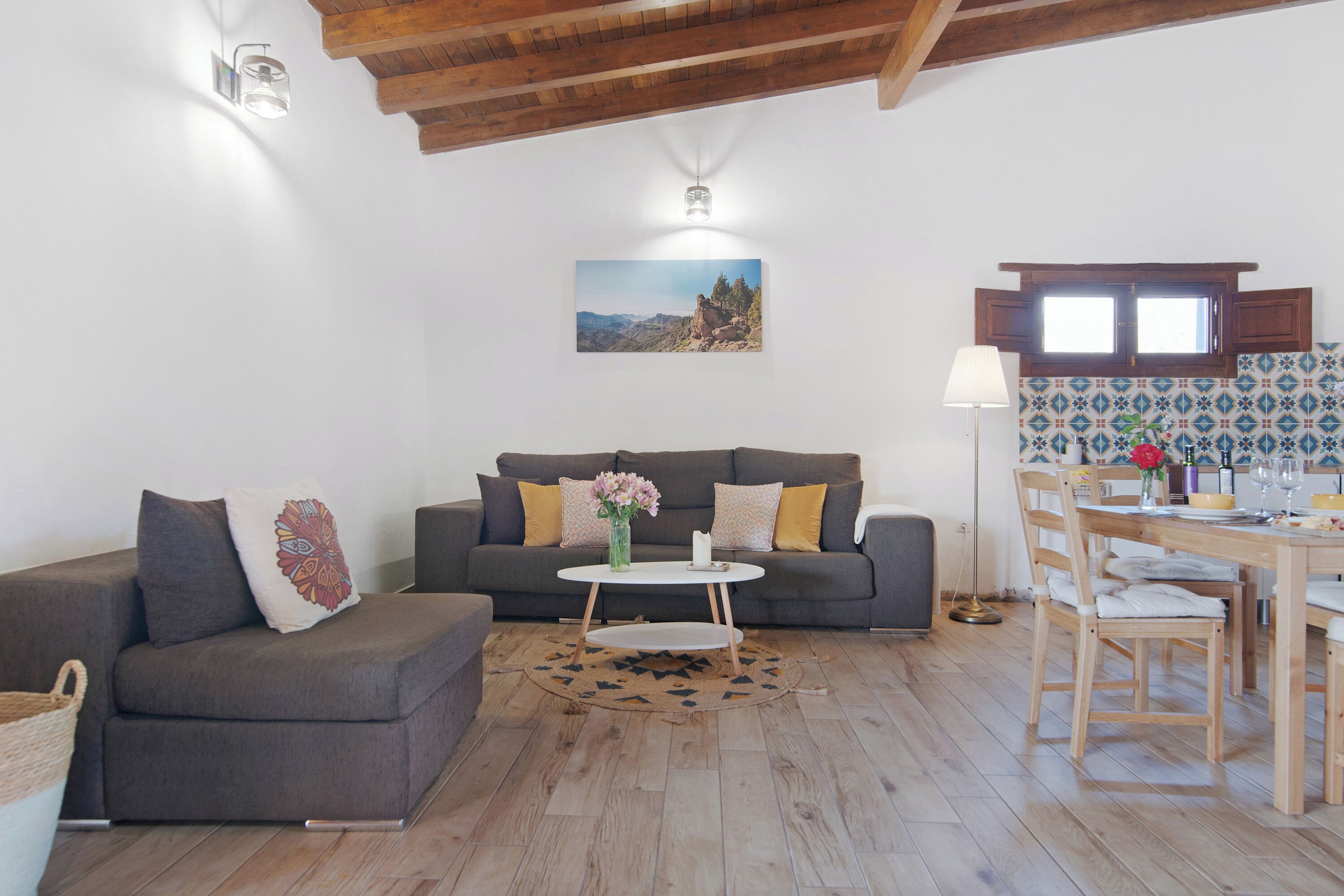 Casa De Vacaciones Accesible 'El Algarrobero' Con Vistas A La Montaña Y Piscina Privada - Tejeda