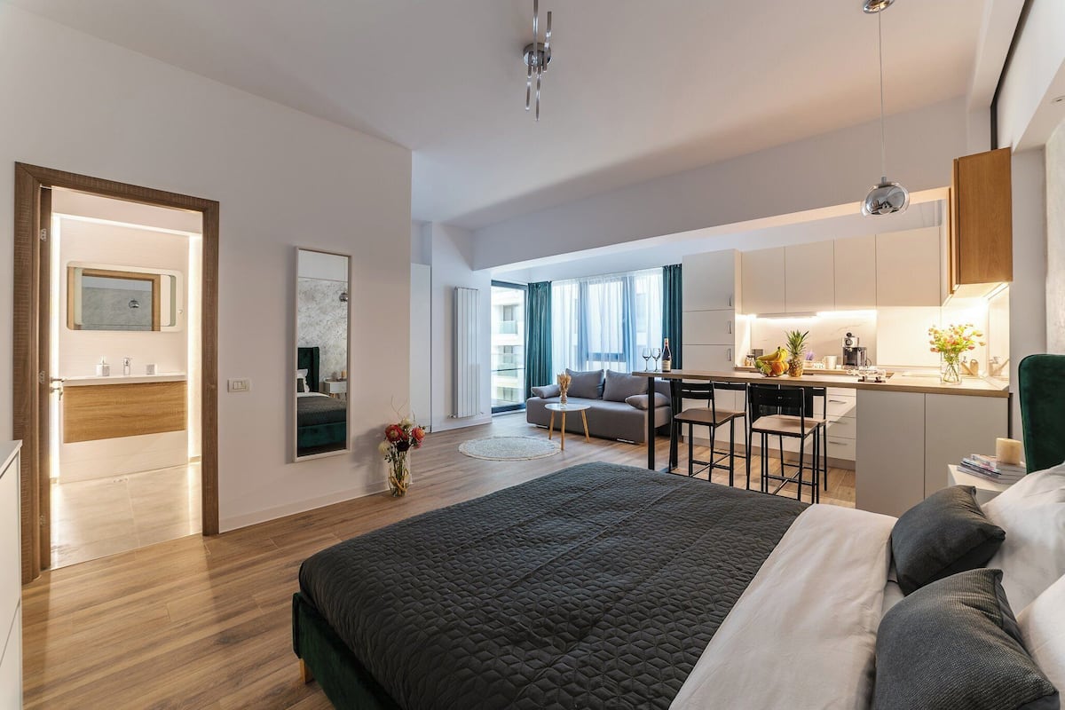 Estúdio luxo | 1 quarto, individualmente decorados, individualmente mobiliados