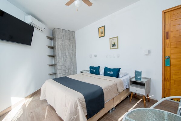 Roupas de cama antialérgicas, Wi-Fi de cortesia, roupa de cama